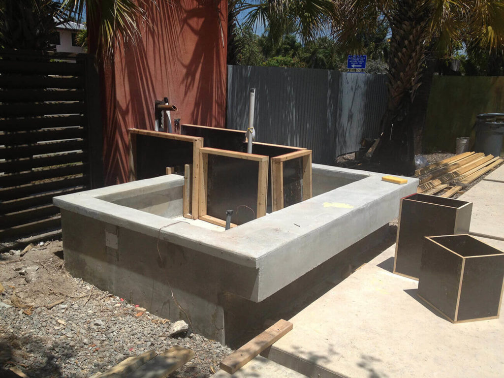 2-Tier Concrete Fountain - Barracuda Builders of Key West, Inc.